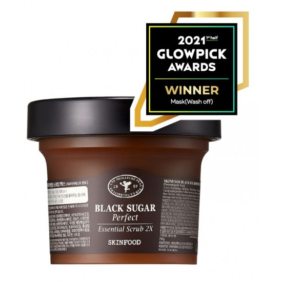 SKINFOOD Black Sugar Perfect Essential Scrub x2 210gr SKINFOOD Black Sugar Perfect Essential Scrub x2 210gr
